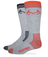 Realtree Mens Elimishield Merino Wool Heavyweight Crew Boot Socks 2 ...