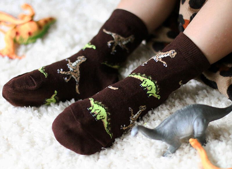 dinosaur feet socks