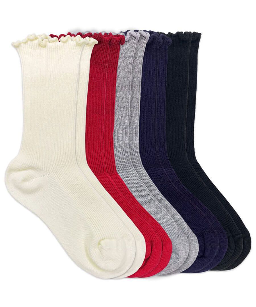 ruffle top crew socks